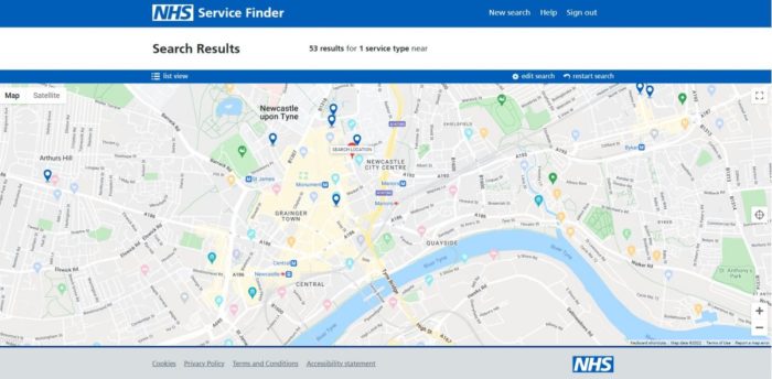 NHS Service Finder - Community Pharmacy England
